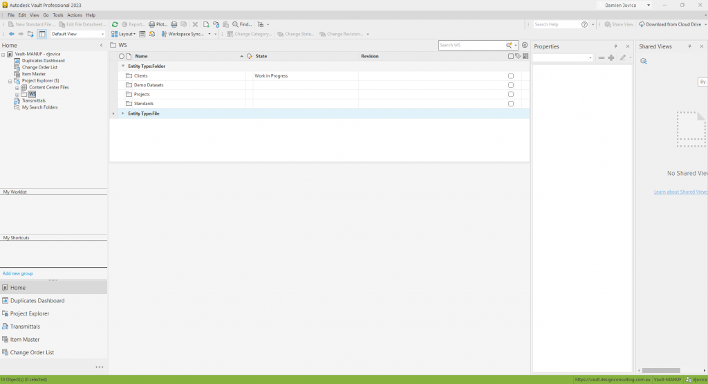 Autodesk Vault Basic Cloud 2024 Data Management