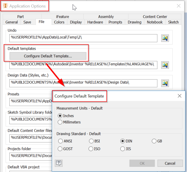 Inventor Styles And Standards Library And Template Training
